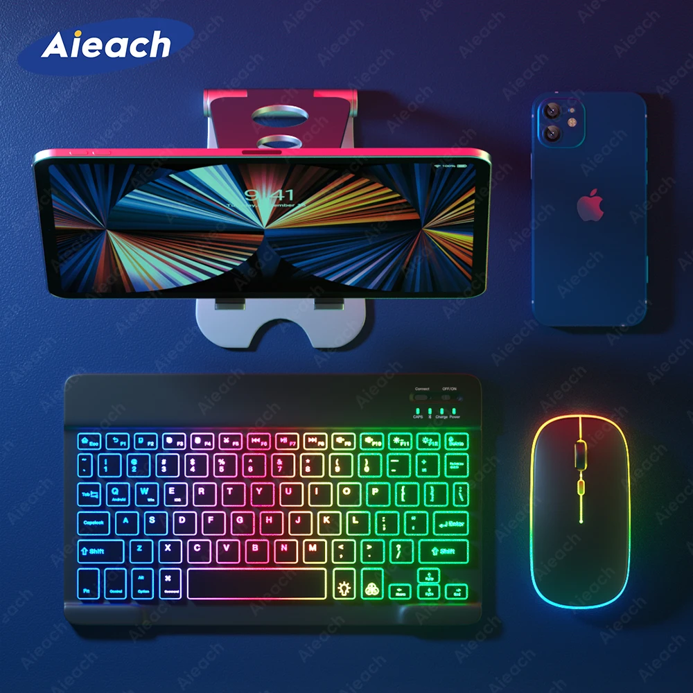 Keyboard For Phone Android iOS Windows Tablet Wireless Mouse Keyboard ...