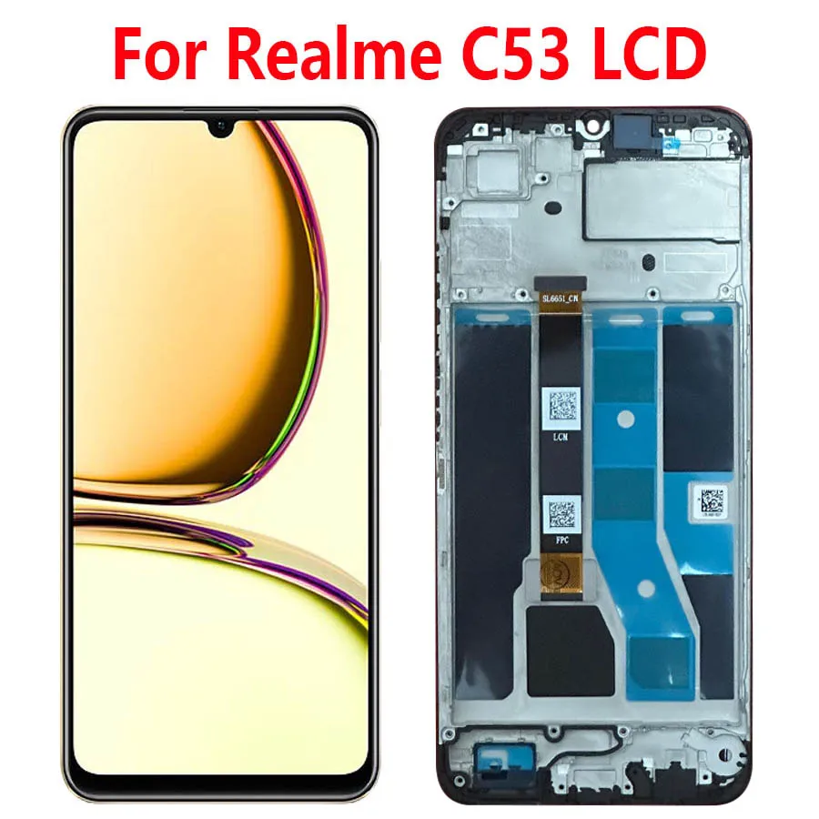 6-74-IPS-For-Realme-C53-LCD-Display-Touch-Screen-Sensor-Digiziter ...