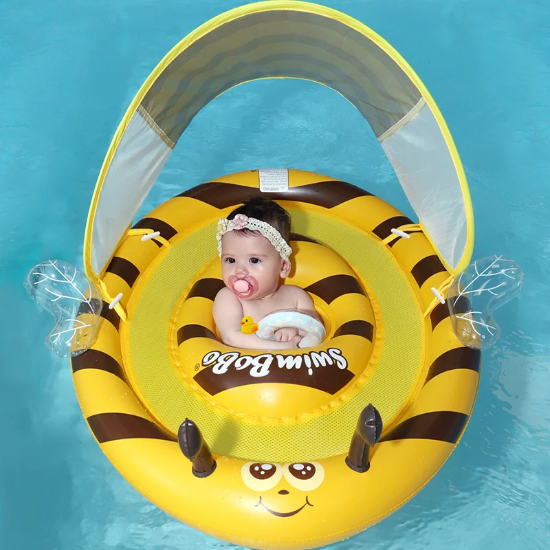 Swimbobo-Baby-Swim-Ring-With-Sunshade-Canopy-Children-Seat-Ring-Cute ...