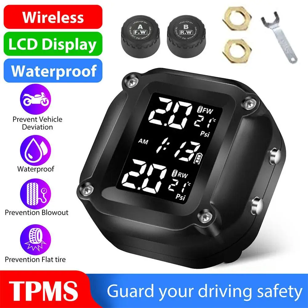 Tpms-Motorcycle-Tire-Pressure-Monitoring-System-Motorbike-Screen-Tester ...