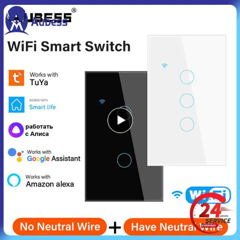 1PCS-ZigBee-Wall-Touch-Smart-Light-Switch-With-Neutral-No-Neutral-No ...