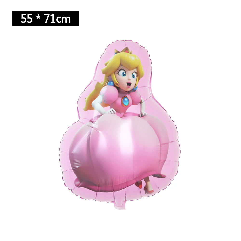 juego de globos de aluminio de princesa Peach rosa de 32 pulgadas con ...