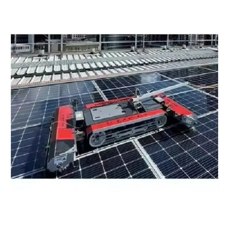Wireless automatic solar panel cleaning robot remote control solar ...