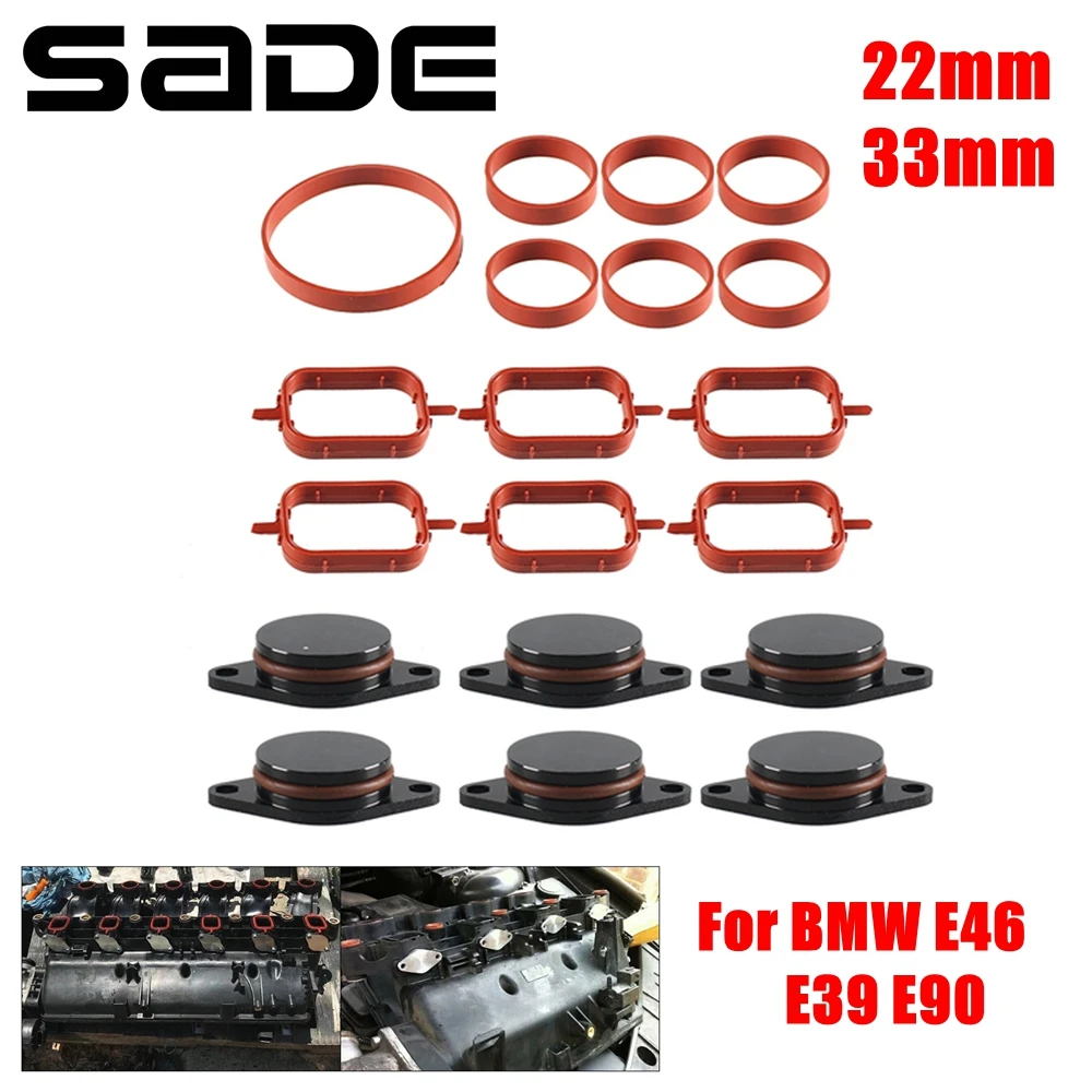 6Pcs-22mm-33mm-Diesel-Swirl-Flap-Blanks-Bungs-And-Intake-Gaskets-For ...