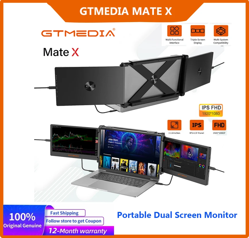 GTMEDIA-MATE-X-Portable-Expansion-Screen-Designer-for-Laptop17-3-inch ...