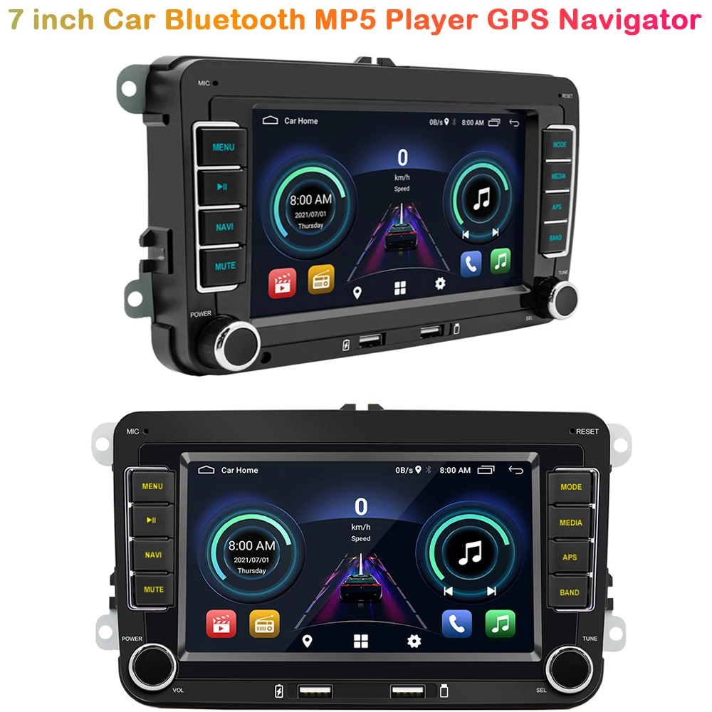 7 inch Car Bluetooth MP5 Player GPS Navigator For VW/Passat/Touran ...