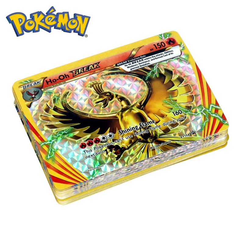35Pcs-Pokemon-XY-Break-Card-Golden-Arcanine-Ho-Oh-Lugia-Greninja-Rare ...