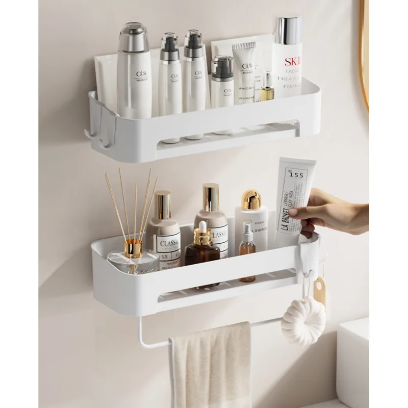 Toilet-Storage-Rack-Bathroom-Accessory-Wall-Mounted-Non-Perforated ...