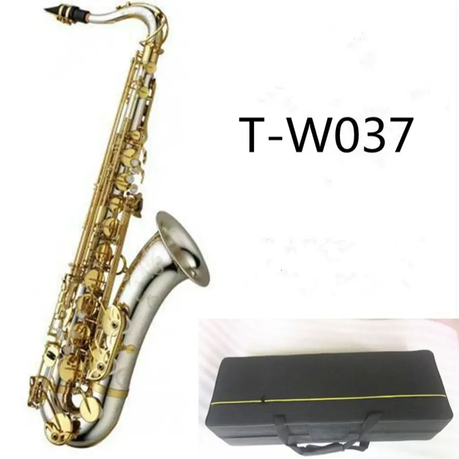 Professional-Quality-Tenor-Bb-Saxophone-Nickel-plated-silver-Surface ...