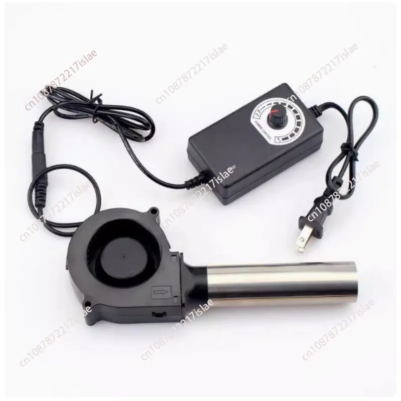 Plug Outdoor Cooking BBQ Fan Air Blower Large Air Flow 100-240V Powered ...