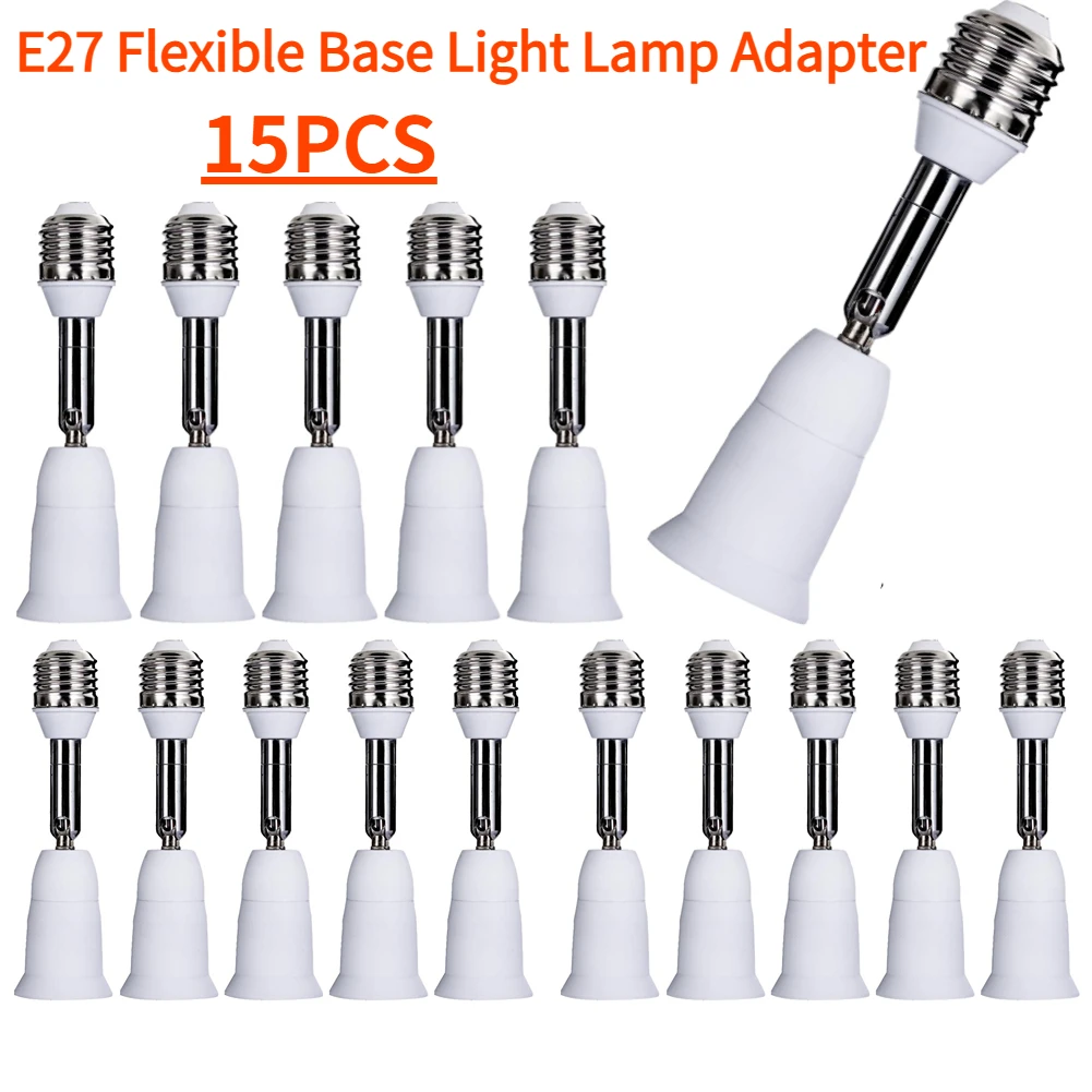 1-10PCS-LED-Light-Bulb-Lamp-Holder-Flexible-Extension-Adapter-Socket ...