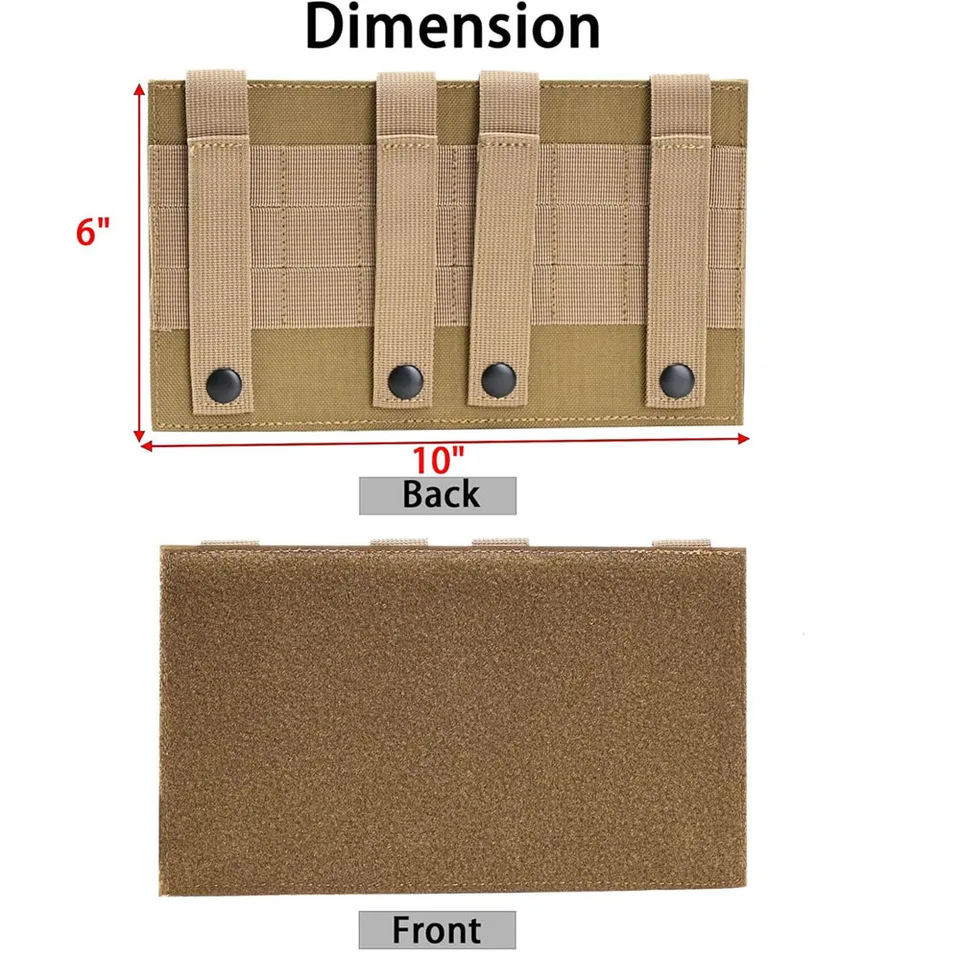 Hook And Loop Board Vdaxvme Hook & Loop - MOLLE Panel For Badge Display ...