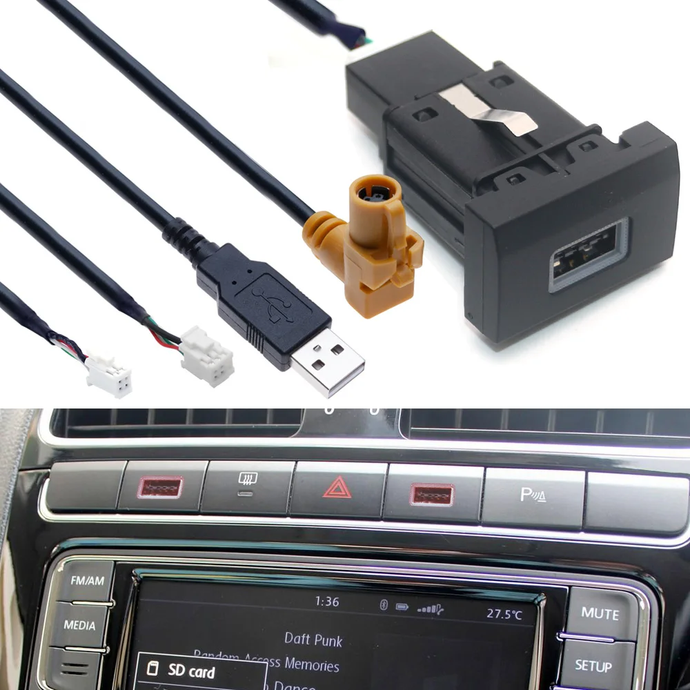 Car-Radio-Android-Head-Unit-Player-4-6-Pin-USB-Charger-Data-Transfer ...