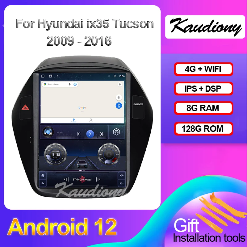 Kaudiony Android 11 For Hyundai Tucson ix35 2009 2016 Car DVD ...