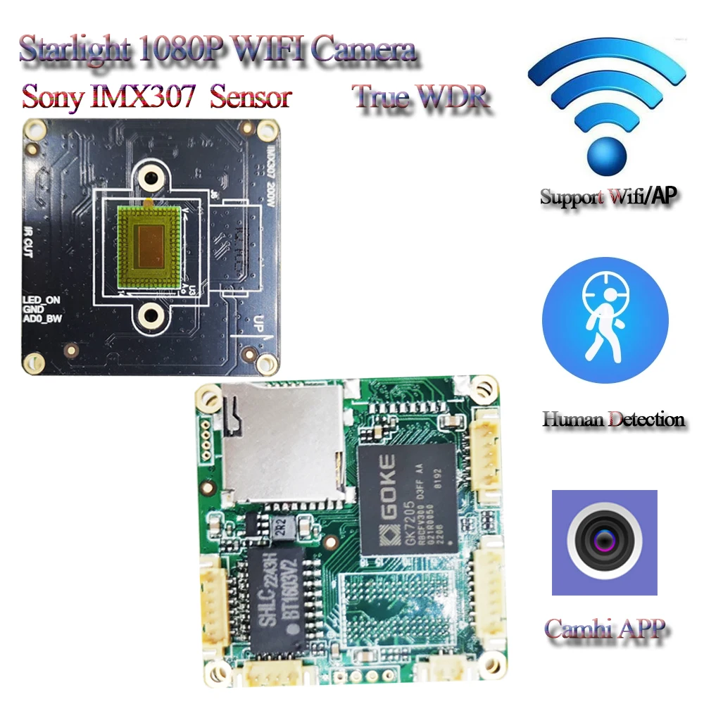 H-265-Starlight-2MP-True-WDR-Wifi-IP-Camera-Module-1080P-FULL-HD ...