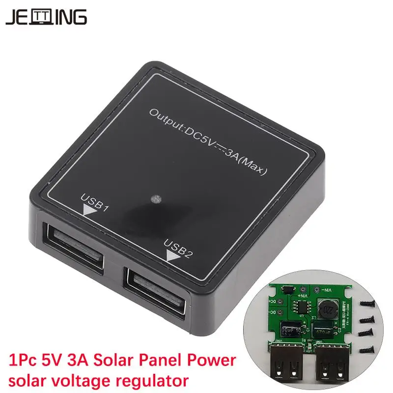 1Pc-5V-3A-Solar-Panel-Power-Bank-Dual-USB-Charge-Voltage-Controller ...