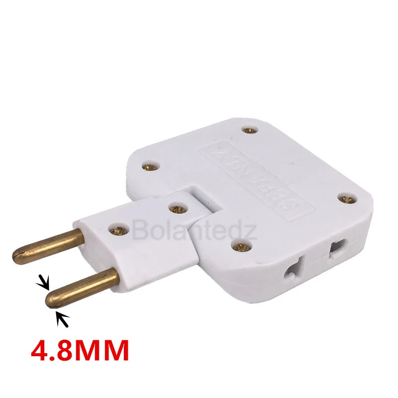 EU Plug 3 AC Outlet Power Strip Multiprise 1 Convert 3 Extension ...