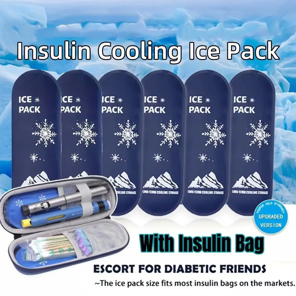 1/2pcs Portable Reusable Diabetic Insulin Cooling Bag Cooling Ice Bags ...