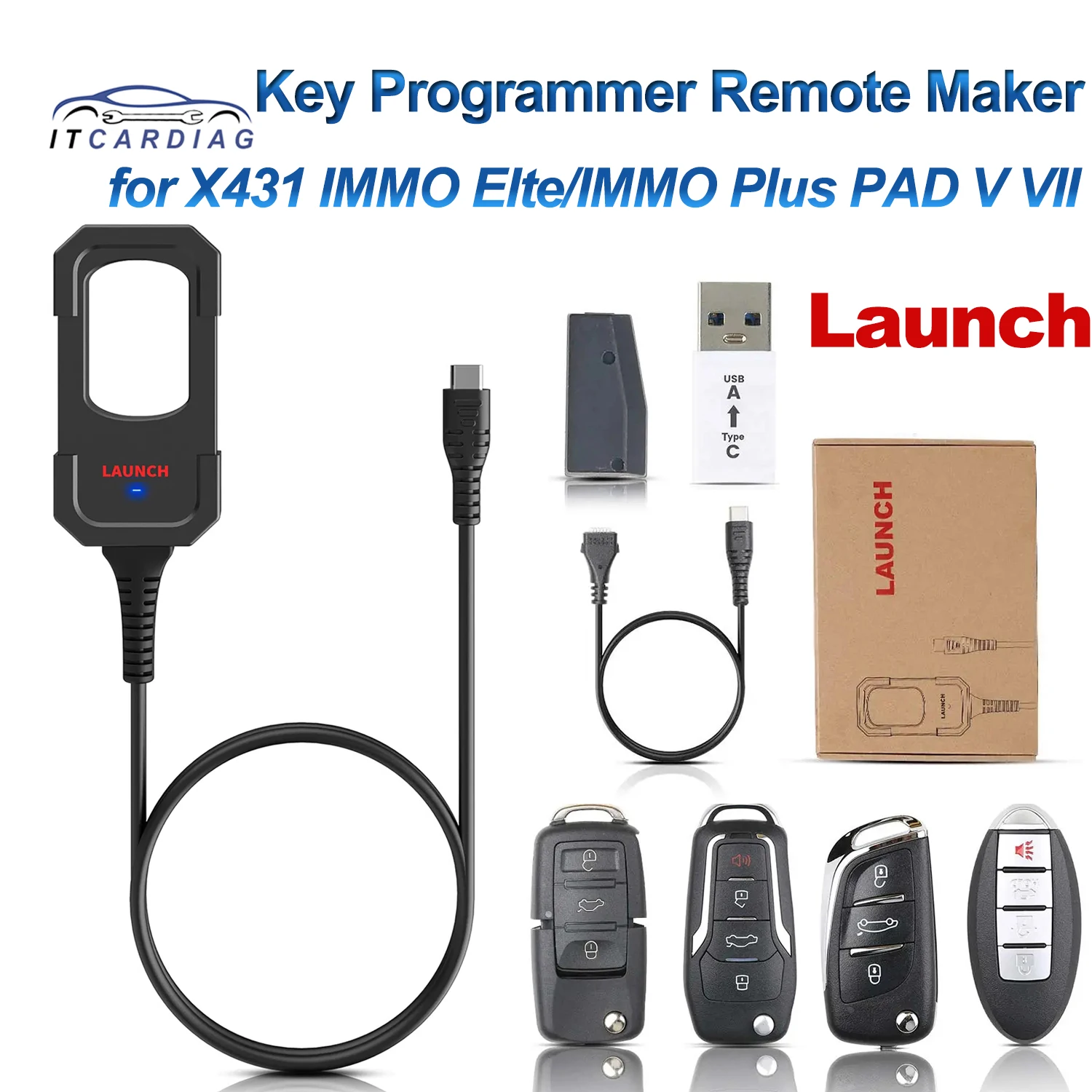 Launch-X431-Key-Programmer-Remote-Maker-with-4PCS-Universal-Remote-Key ...
