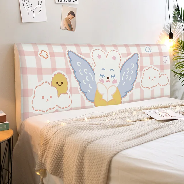 Cartoon Celvet Bed Head Cover Elastic Bedhead Covers Bed Head ...