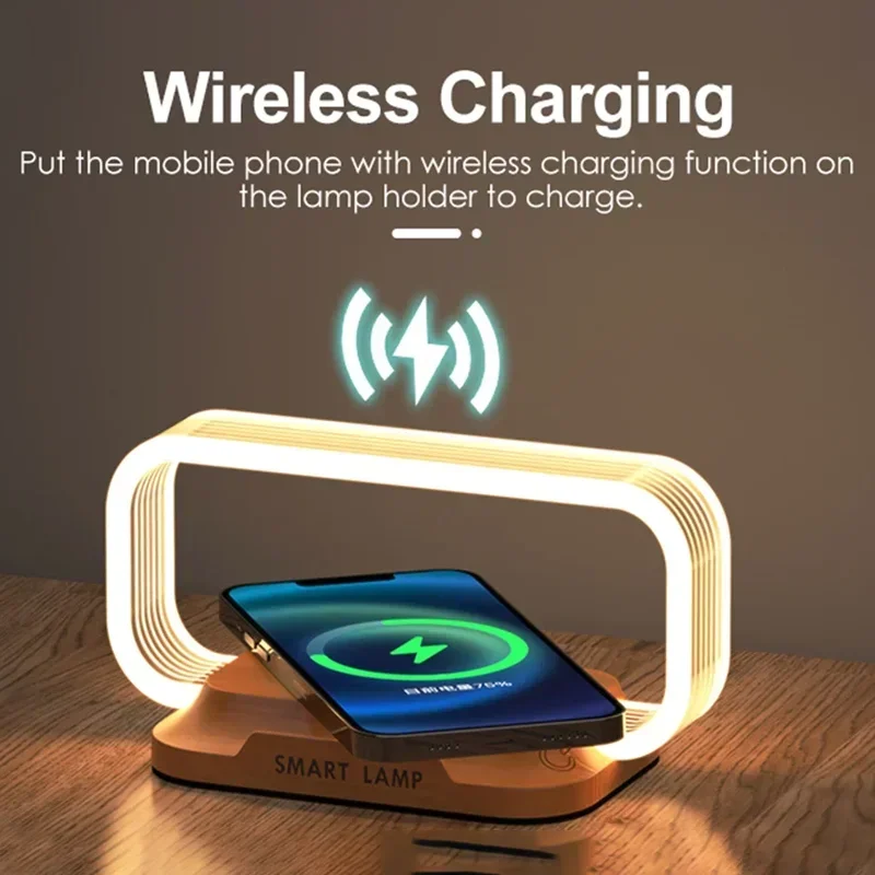 LED-Wireless-Charger-Stand-Pad-Table-Desk-Light-Lamp-Mobile-Phone ...