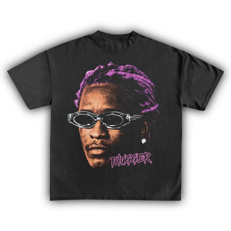 Young Thug Thugger American Rapper Cotton T-shirt Women Unisex Fans ...