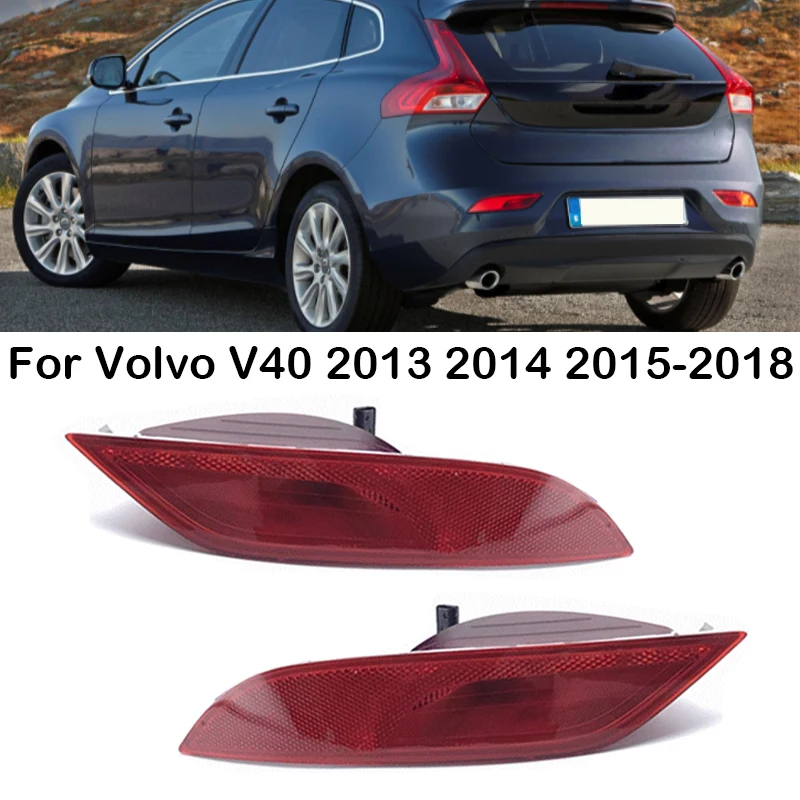 For-Volvo-V40-2013-2018-Rear-Bumper-Brake-Light-Rear-Tail-Fog-Lamp ...