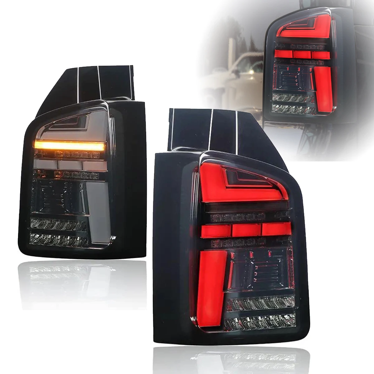 Atuo-Accessories-LED-Tail-Lights-Assembly-For-VW-Volkswagen-T5-Multivan ...