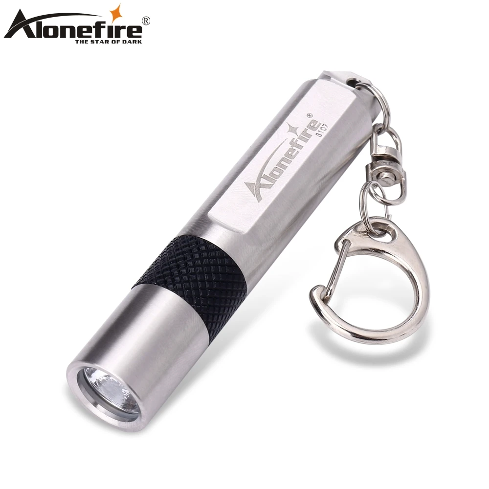 Mini-Stainless-steel-Flashlight-Waterproof-Cool-Keychain-light-Portable ...
