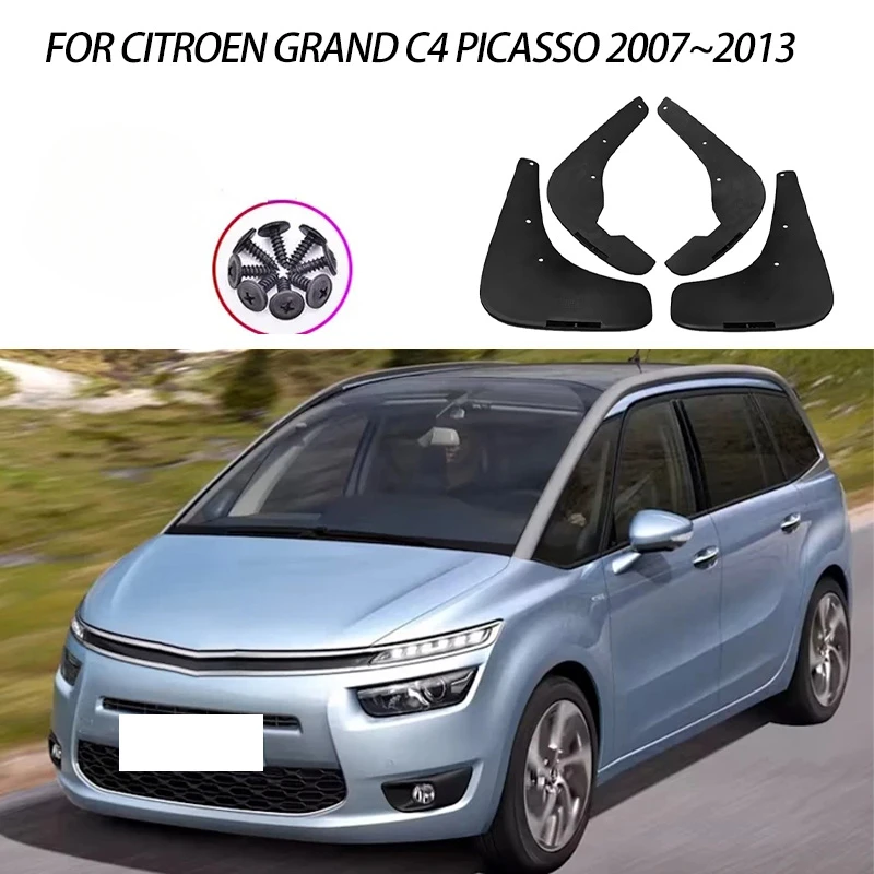 Car Mudguards For Citroen Grand C4 Picasso 7 Seat 2007~2013 2010 Anti ...