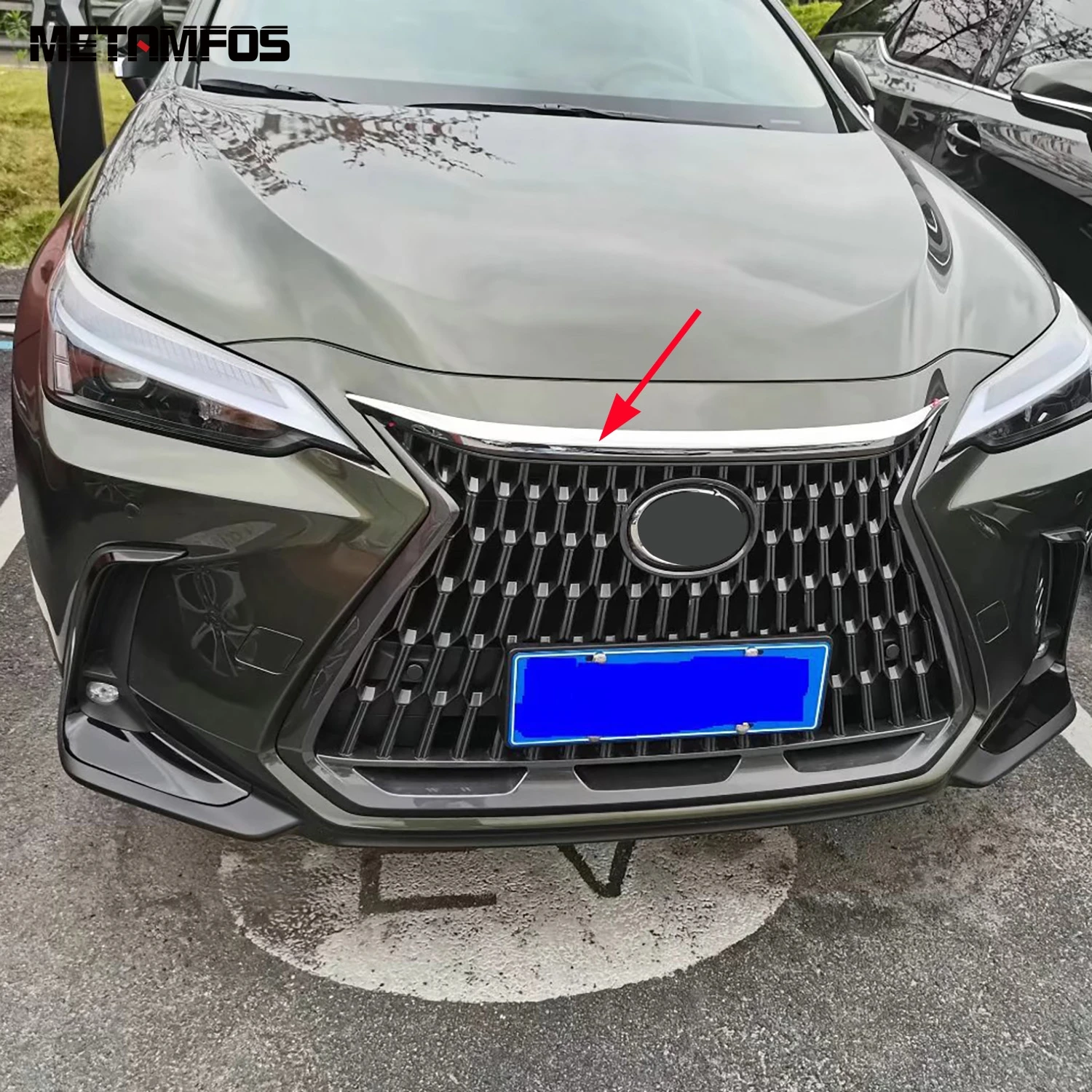 For Lexus NX 250 350 350H 450H 2021 2022 Chrome Front Hood Lid Upper ...