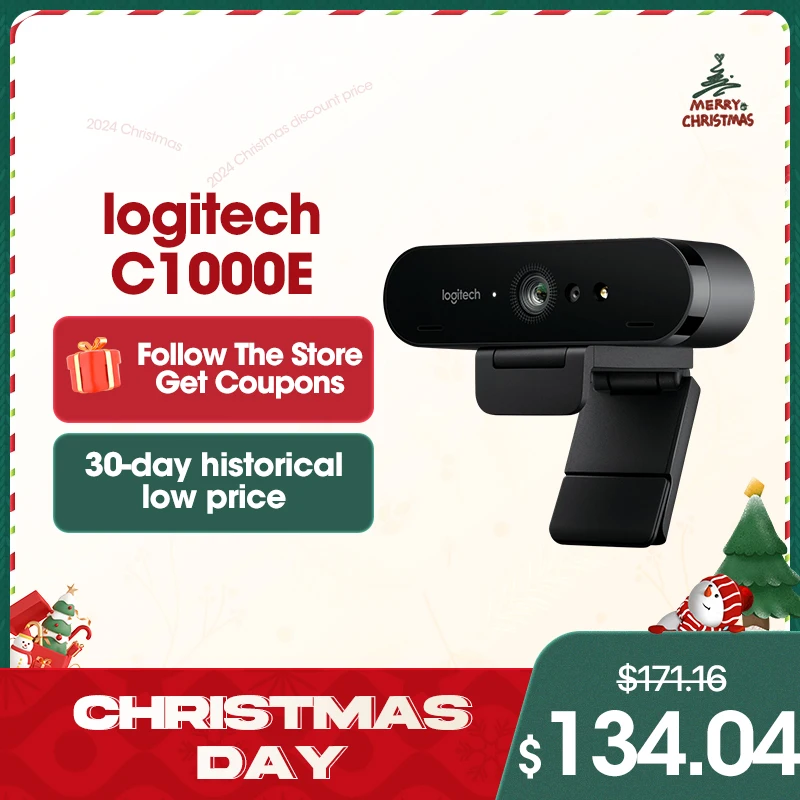 Original-Logitech-C1000e-BRIO-4K-Webcam-Video-Conference-Streaming ...