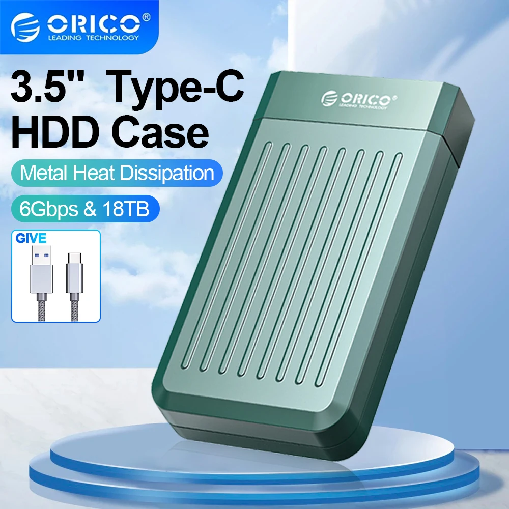 ORICO-HDD-Case-3-5-Hard-Drive-Enclosure-USB-Type-C-SATA-6Gbps-for-SSD ...