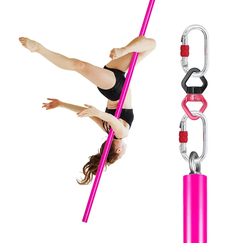 2m-Aerial-Flying-Pole-Portable-Suspension-Fitness-Tube-Hanging-Rotary ...