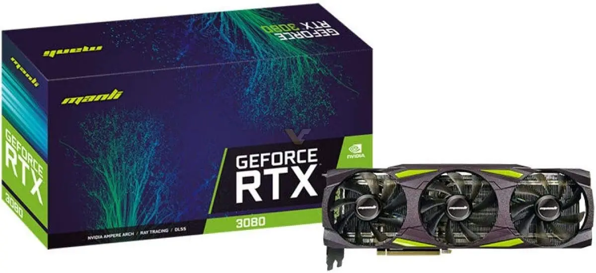 Manli GeForce RTX 3090 24 GB GDDR6X 384 비트 (M3478 + N613 00)|그래픽 카드 ...