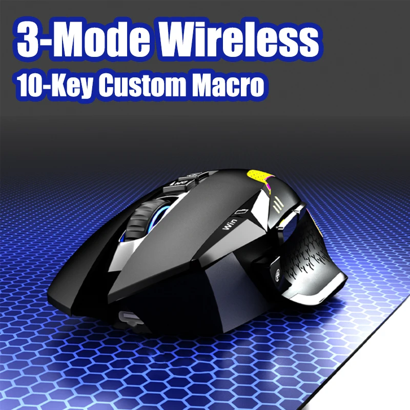 RYRA-Wireless-Mouse-Ergonomic-RGB-Gaming-Mouse-Silent-Click-PC-Mause-10 ...