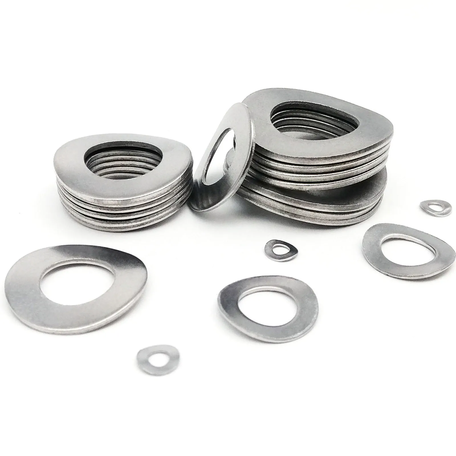 100 Piece Washer Pack 100-Piece Stainless Steel Wave Washer Set – M6 ...