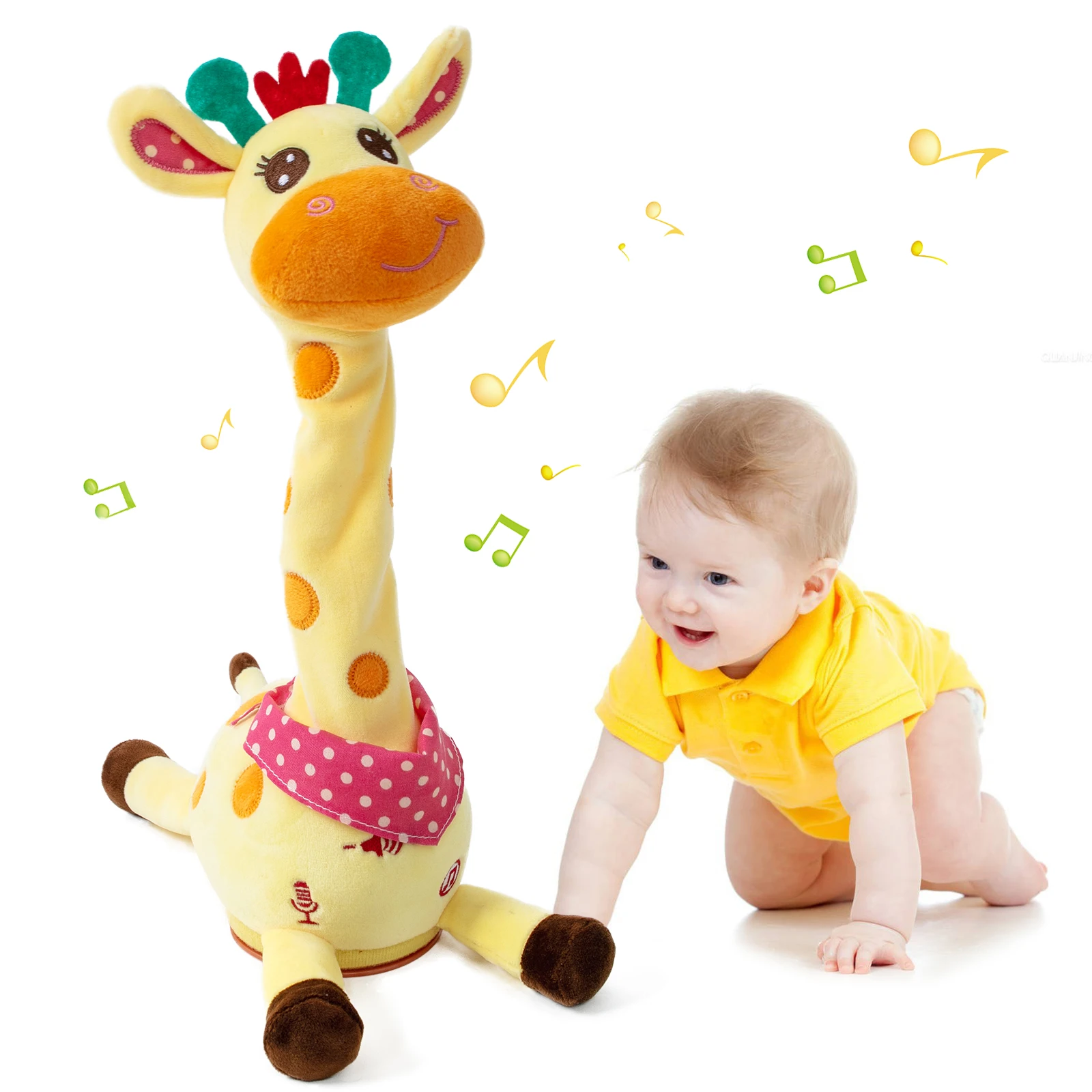Dancing-Giraffe-Musical-Toys-Recording-and-Repeating-Plush-Baby-Toys-6 ...