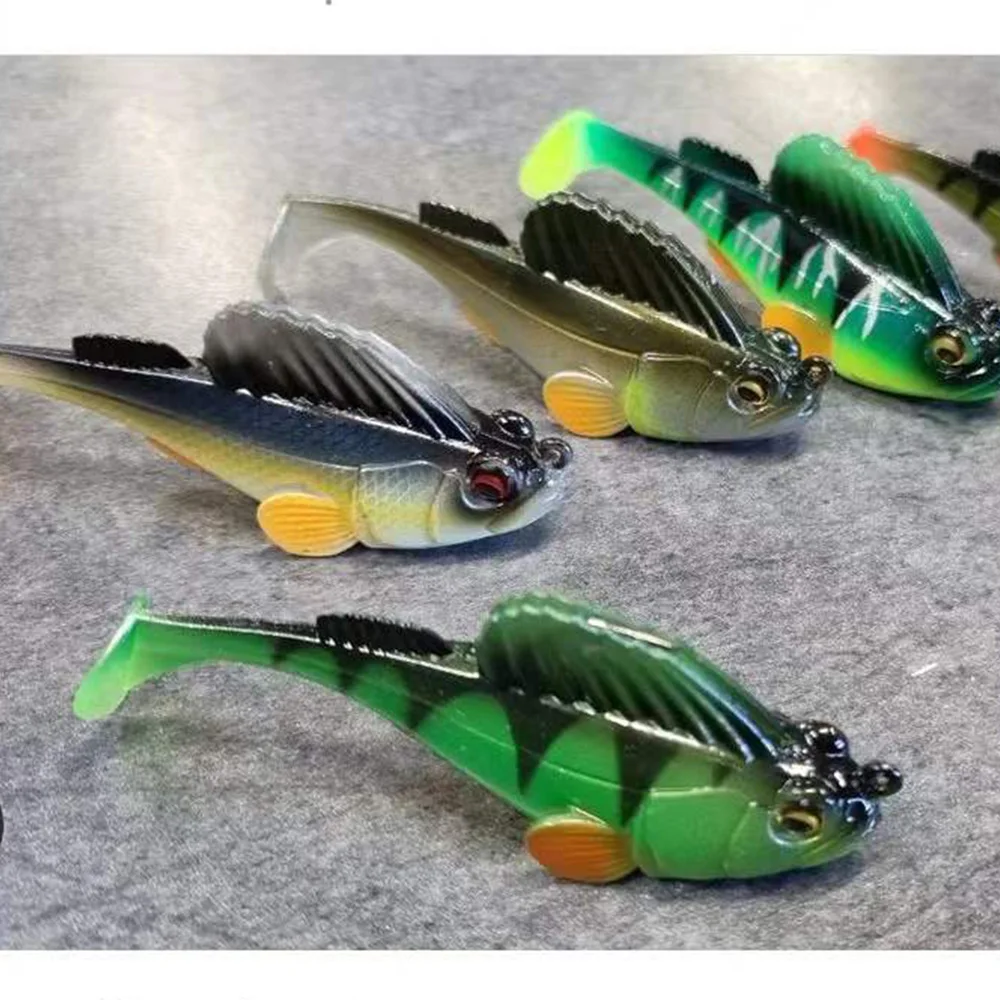 Grondel Vissen Lokken 7Cm 14G Jig Hoofd Zacht Aas Swimbaits Vis ...