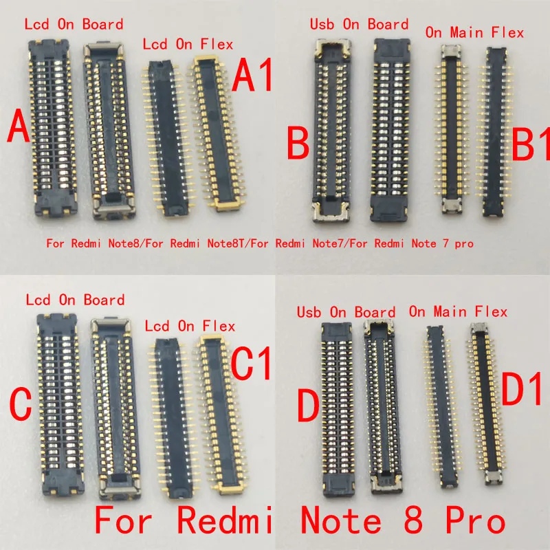 2-10Pcs-LCD-Display-Screen-Usb-Charger-Charging-Plug-FPC-Connector-For ...