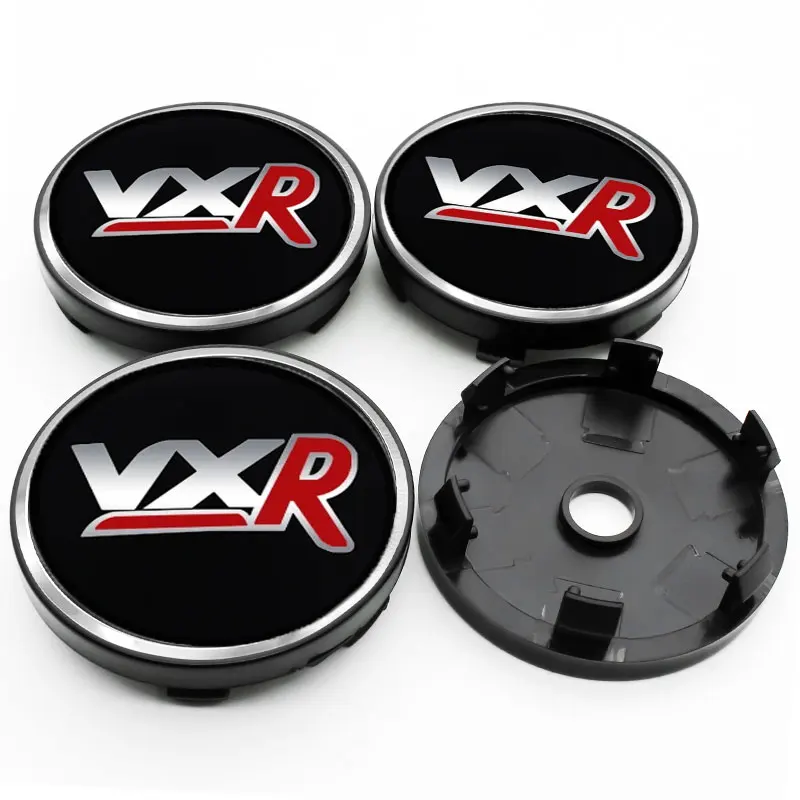 4PCS 56+60mm VXR Emblem Car Wheel Hub Center Cap Cover Badge Stickers ...