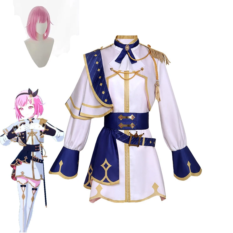 Emu Otori Cosplay Costume Pjsk Emu Knight's Uniform Anime Cosplay Wig ...