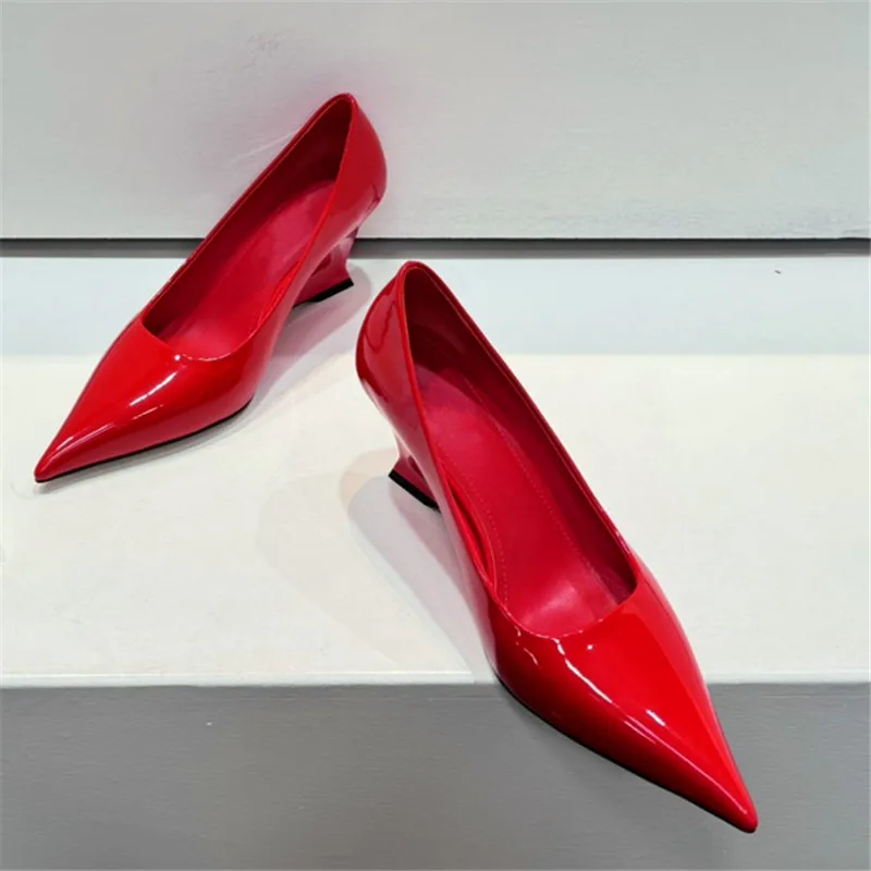 Spring-and-autumn-women-s-high-heels-pointed-wedge-design-high-heels ...