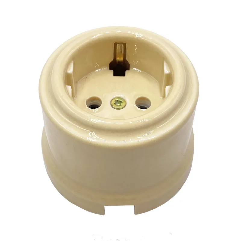European-Standard-Ceramic-Socket-Flame-Retardant-And-Smooth-Wall-Power ...
