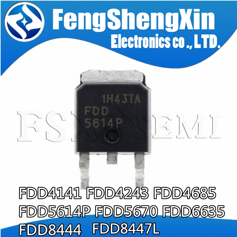 10PCS FDD5614P FDD5614 TO 252 60V P 채널 PowerTrench MOSFET|반도체 집적회로 ...