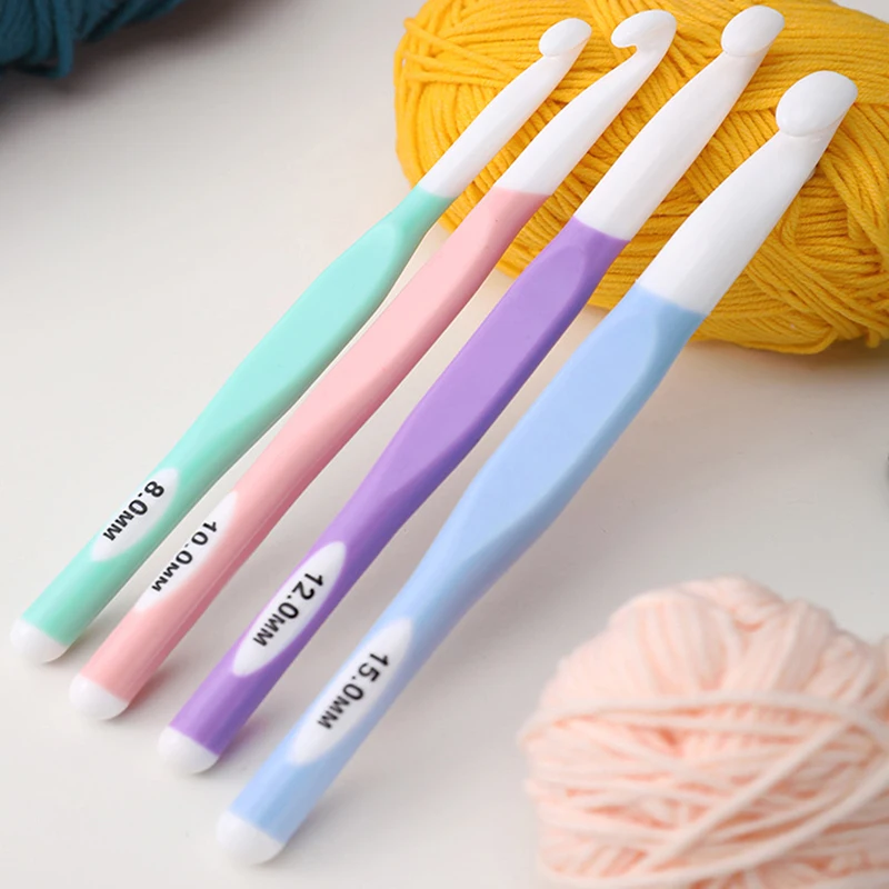 Large-Crochet-Hooks-Long-Plastic-Crochet-Needles-DIY-Knitting-Needles ...