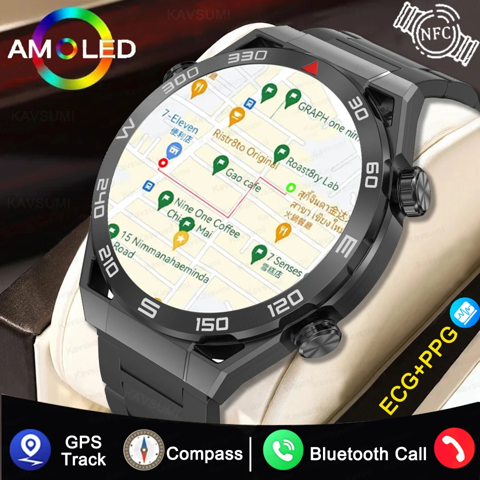 Smart Watch Men 1.5 inch Full Touch Screen HD Resolution GPS Track ...