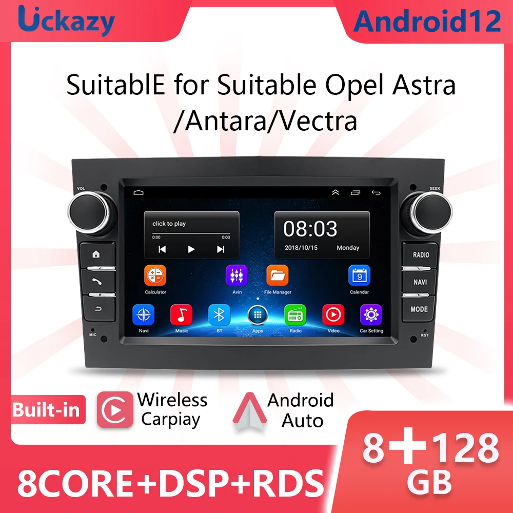 2 Din Android 11 Car Stereo For Opel Vectra C Zafira B Corsa D C Astra ...