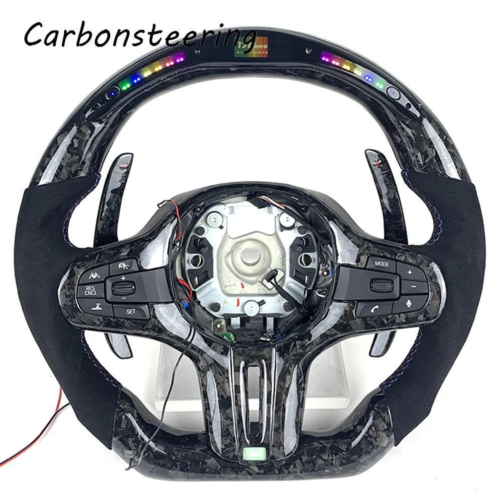 Volante-de-fibra-de-carbono-forjado-personalizado-para-BMW-accesorios-para-autom-viles-pantalla ...