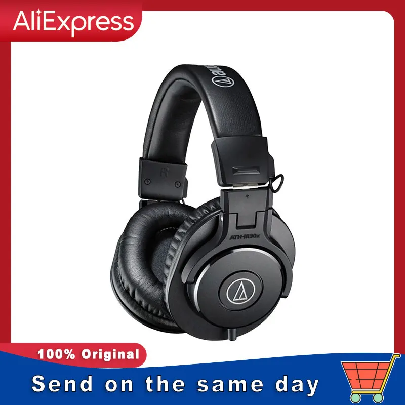 Audio-Technica-ATH-M30x-Professional-monitoramento-fones-de-ouvido-alta-fidelidade-fechado-din ...